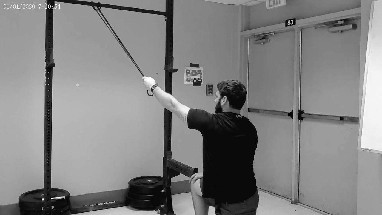 H2F - Half Kneeling SA RB Scap Pull Down - YouTube