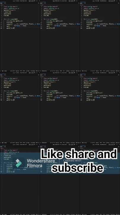 Python Turtle Graphic Design 😀🐢 Coding Status 😍😜 Shorts Programming Turtle Python Coding