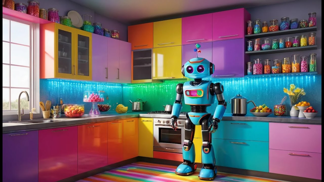 Rainbow Robot and the Chocolate Machine | Sweet Adventure Song for Kids ...