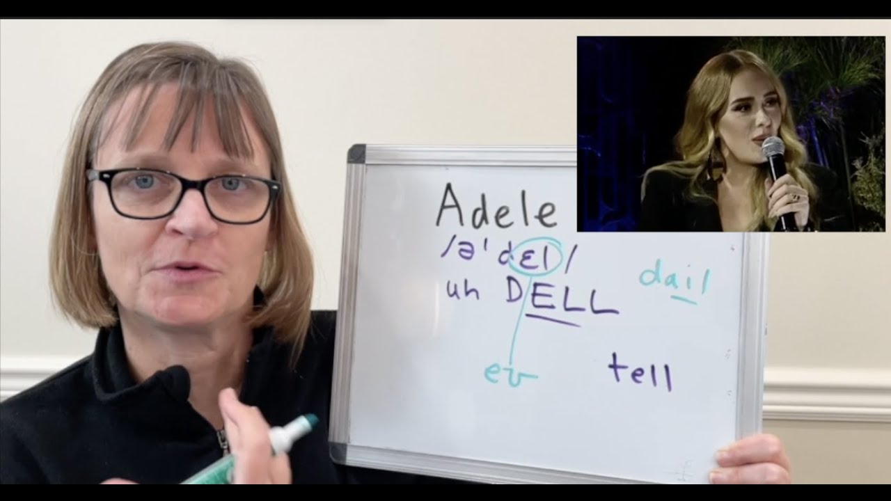 How to Pronounce the Name Adele (Adele Saying Her Name Correctly) - YouTube