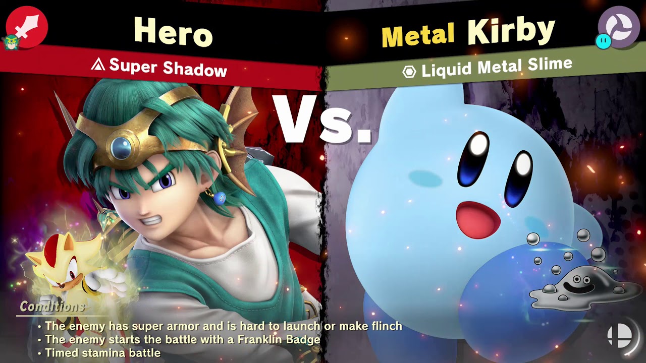 Super Smash Bros Ultimate Spirits: Liquid Metal Slime - YouTube