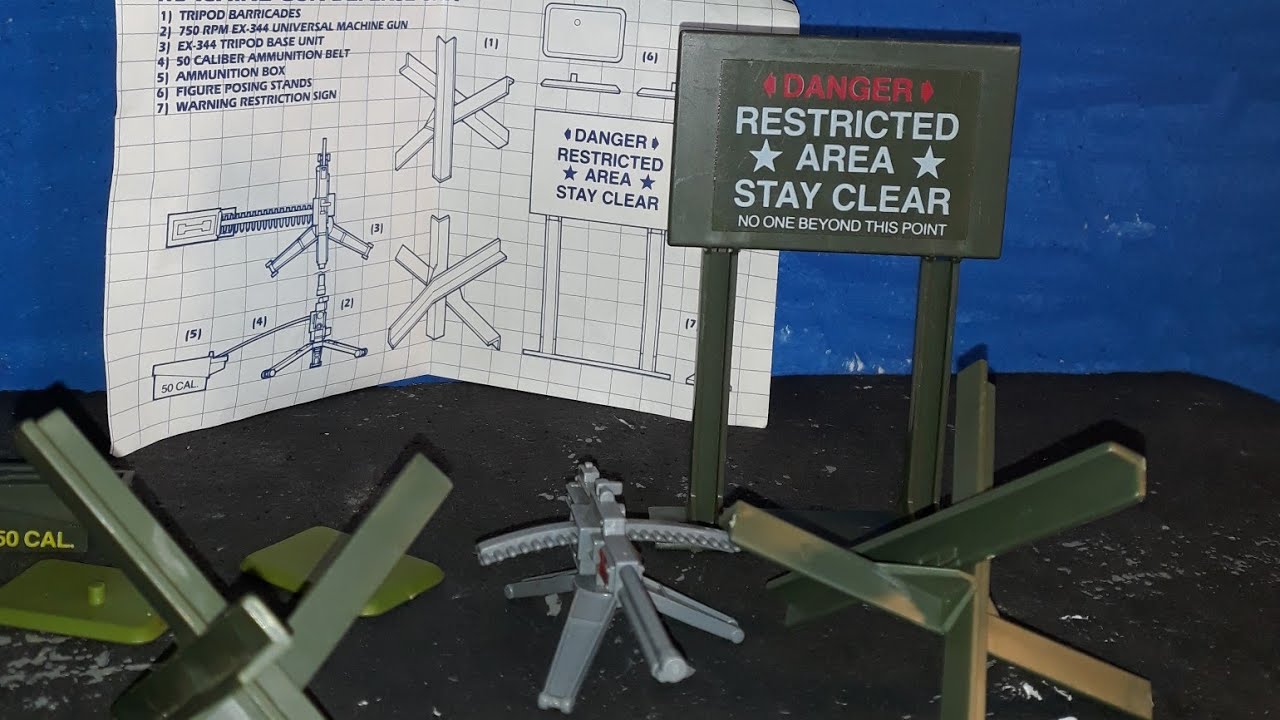 1984 G.I. JOE MACHINE GUN DEFENSE UNIT REVIEW - YouTube