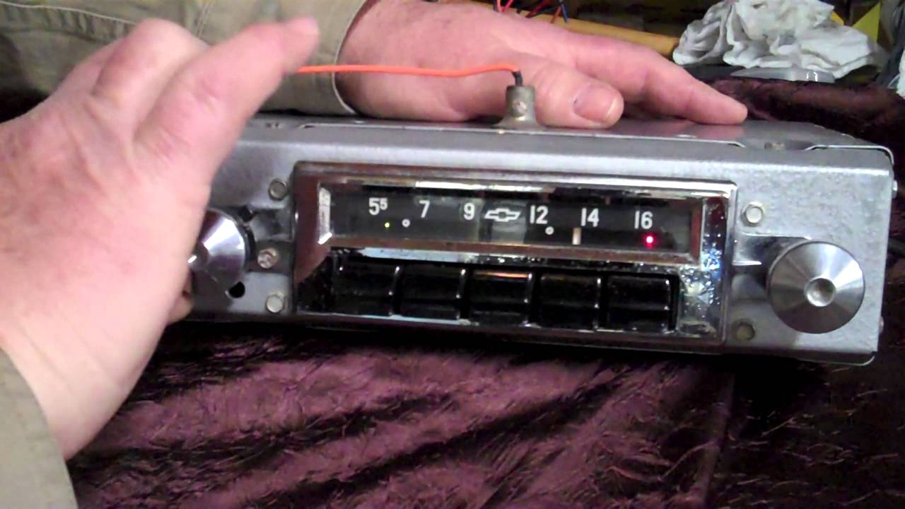 1955 Chevy AM radio conversion - YouTube