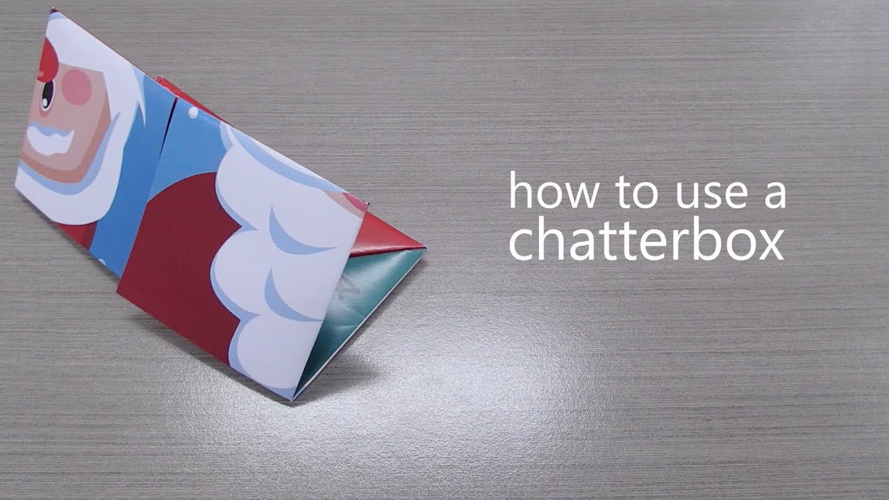 How to use our Christmas chatterbox - YouTube