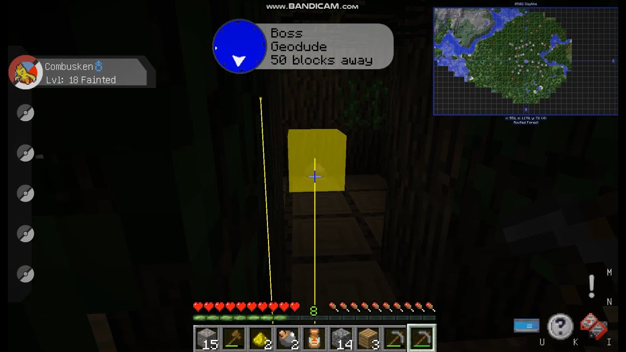 minecraft pixelmon(p2)tập 2: tiến hoá torchic,và loot master chest ...