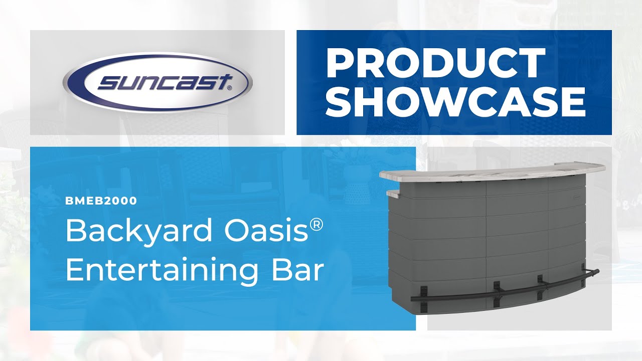 Suncast Backyard Oasis® Entertaining Bar Product Video - YouTube
