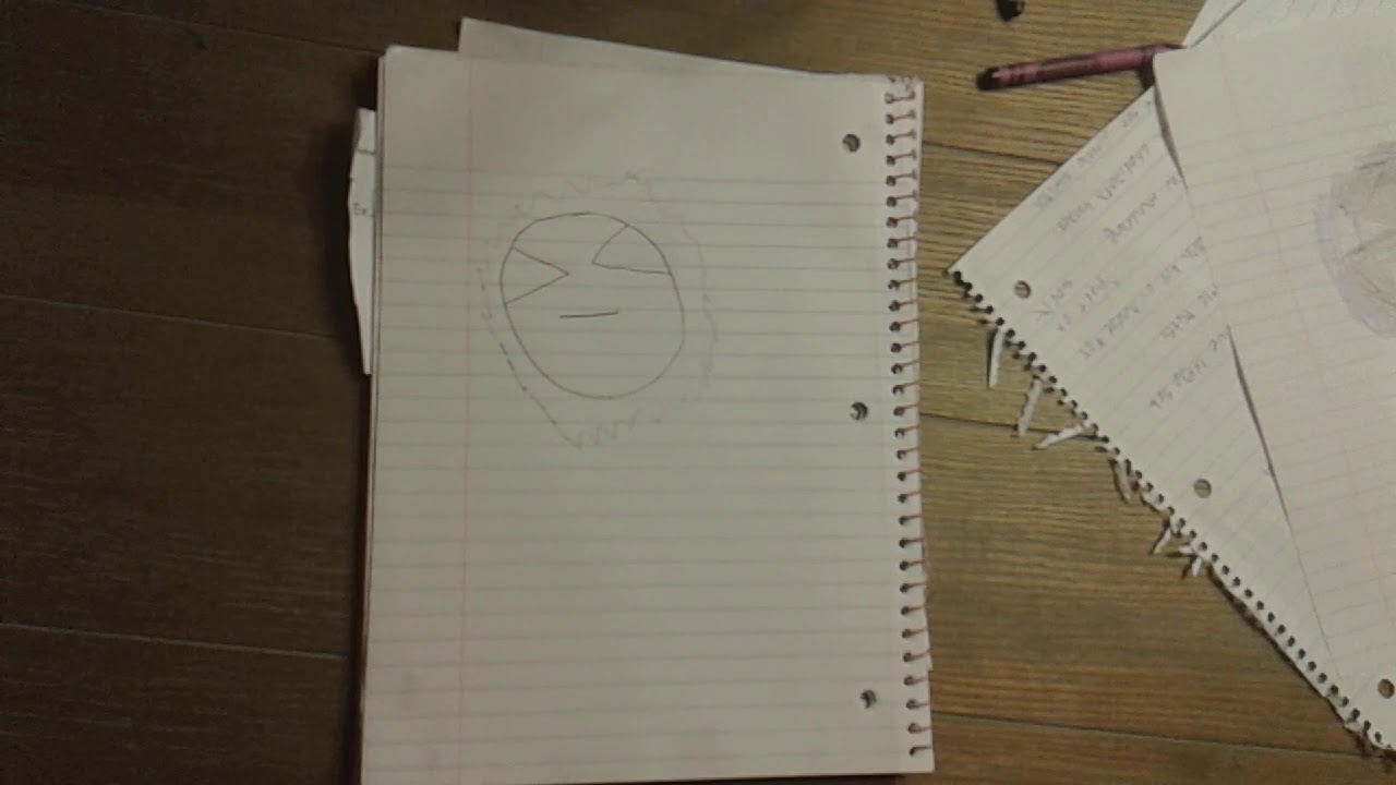 How to draw gastly the Pokemon step by step - YouTube