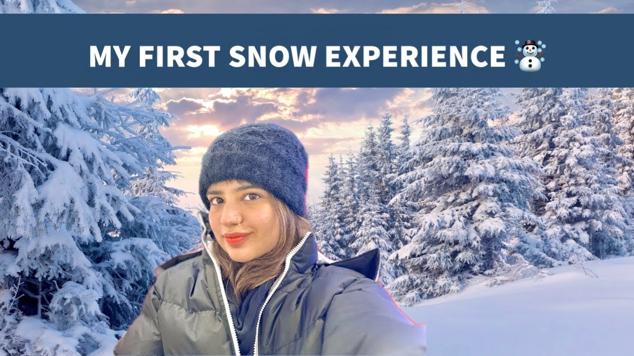 MY FIRST SNOW EXPERIENCE ☃️🇨🇦 - YouTube