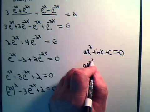 Hyperbolic Equations Example 2 - YouTube