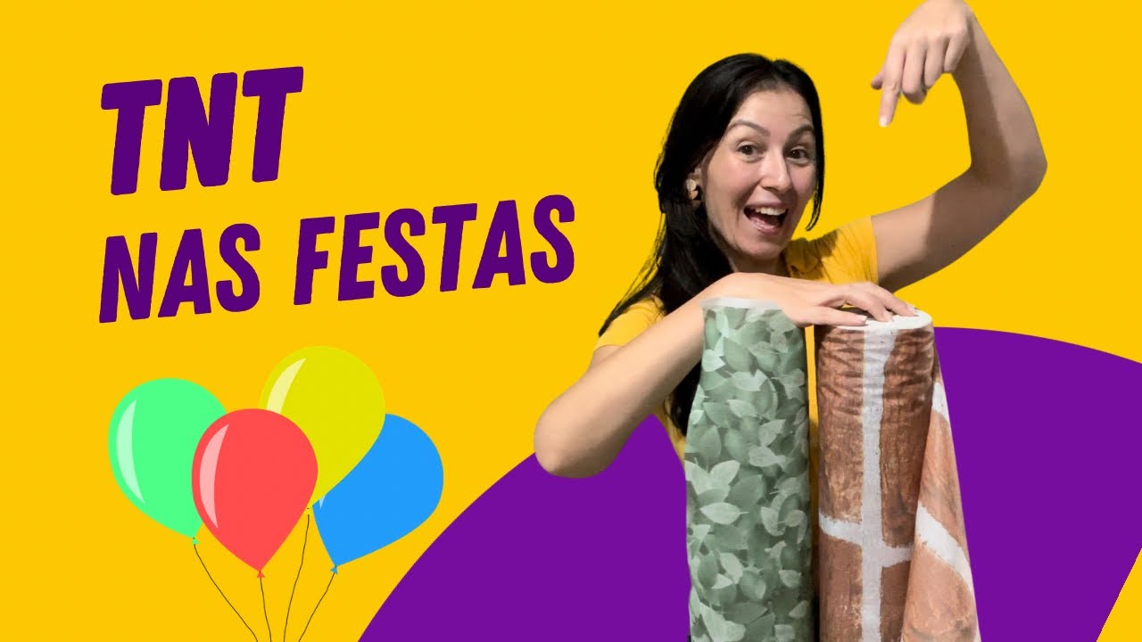 TNT na Decoração de Festas - YouTube