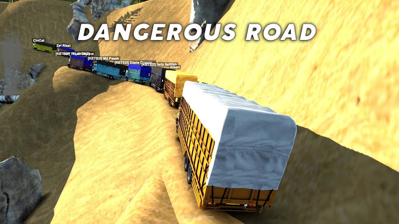 Dangerous Road ETS2 Mod 143 Multiplayer - YouTube