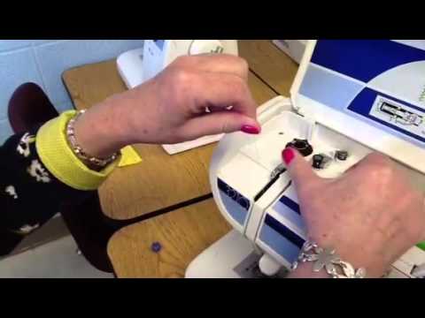 How to thread an Elna sewing machine. By: Cathleen Johnson - YouTube