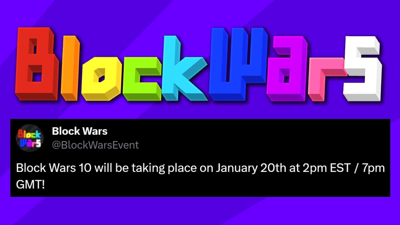 Block Wars 10 Announced! - YouTube