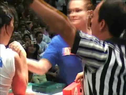 Heidi Andersson SWE vs Irina Gladkaya RUS FINAL 2009 ARMWRESTLING WORLD ...