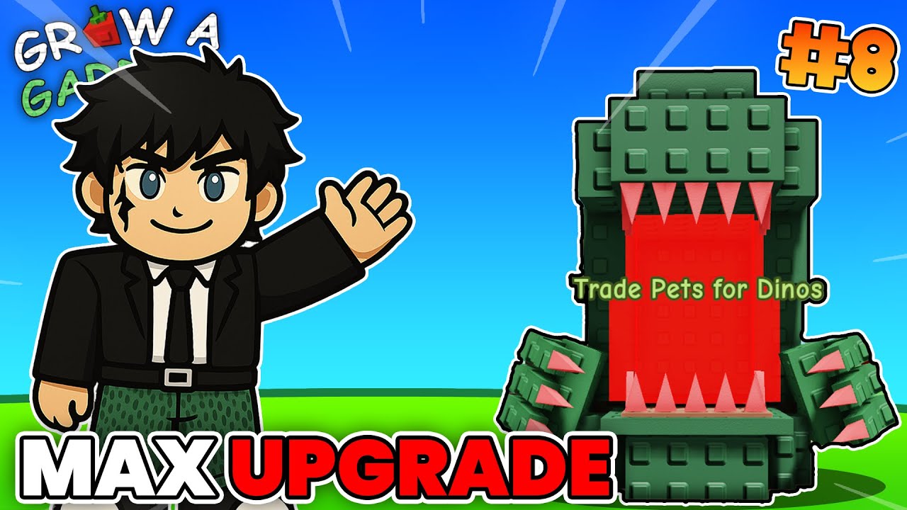 MAX UPGRADE Of PET UPGRADE MACHINE In ROBLOX GROW A GARDEN!🤩| #8 - YouTube