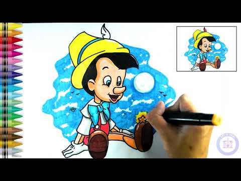 How to Draw Pinocchio - A Step-by-Step Tutorial for Beginners - YouTube