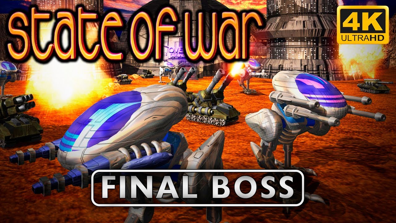 〈4K〉State Of War 2001 Final Boss OVERMIND & Ending - No Commentary ...