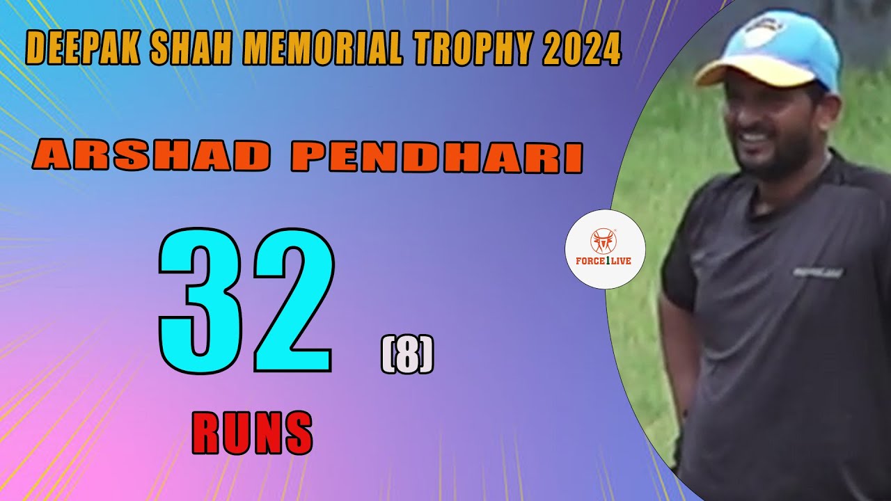 ARSHAD PENDHARI 32 RUNS 8 BALL#forcelive #cricket #cricketcompetition #ipl - YouTube