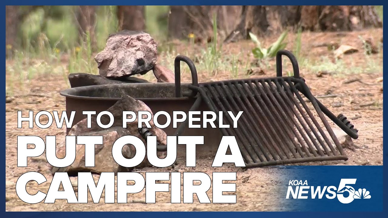 How To Put Out A Campfire Properly - YouTube