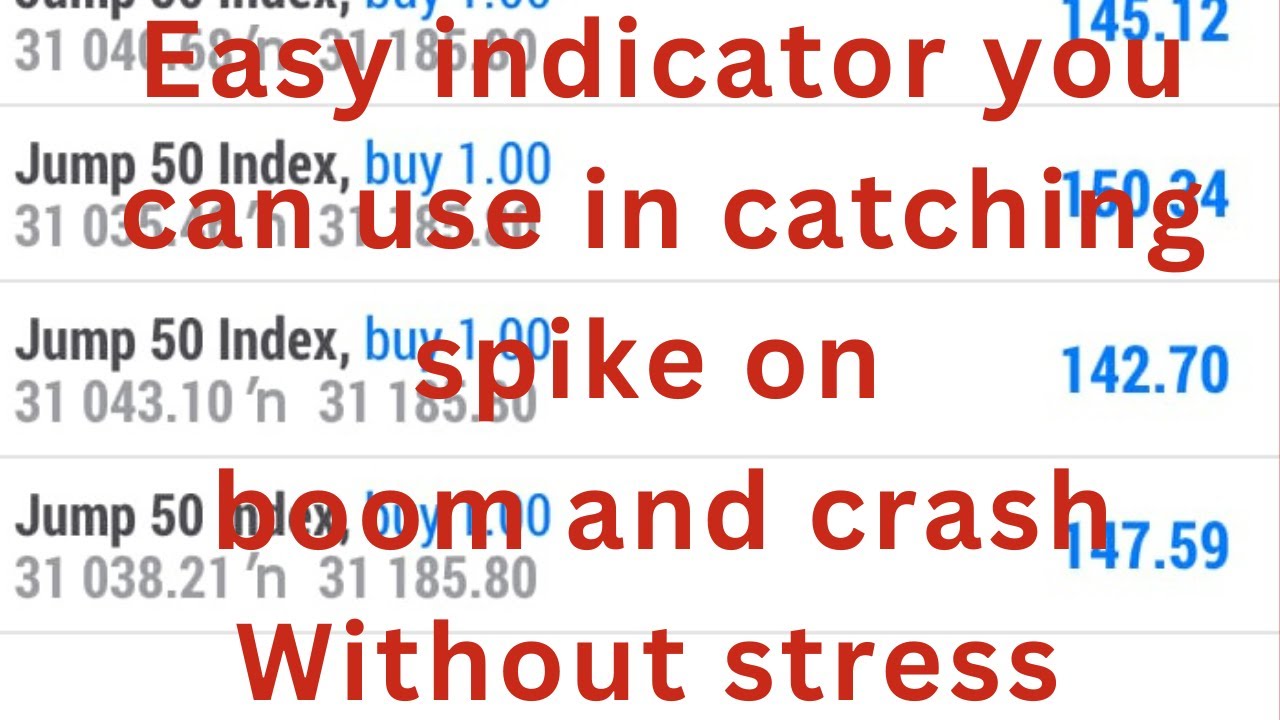 Easy indicator you can use in catching spike on boom and crash without ... Easy indicator you can use in catching spike on boom and crash without ...