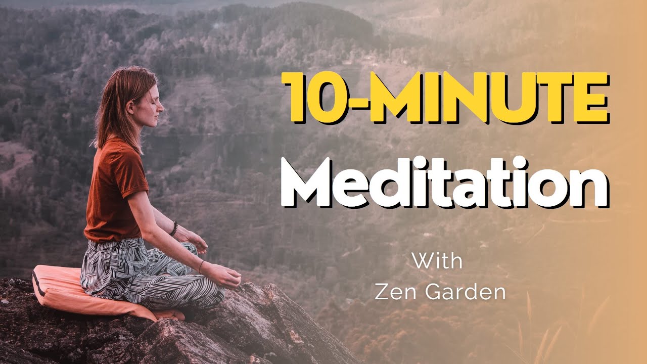 10-minute meditation with soothing female voice | stress relief ...