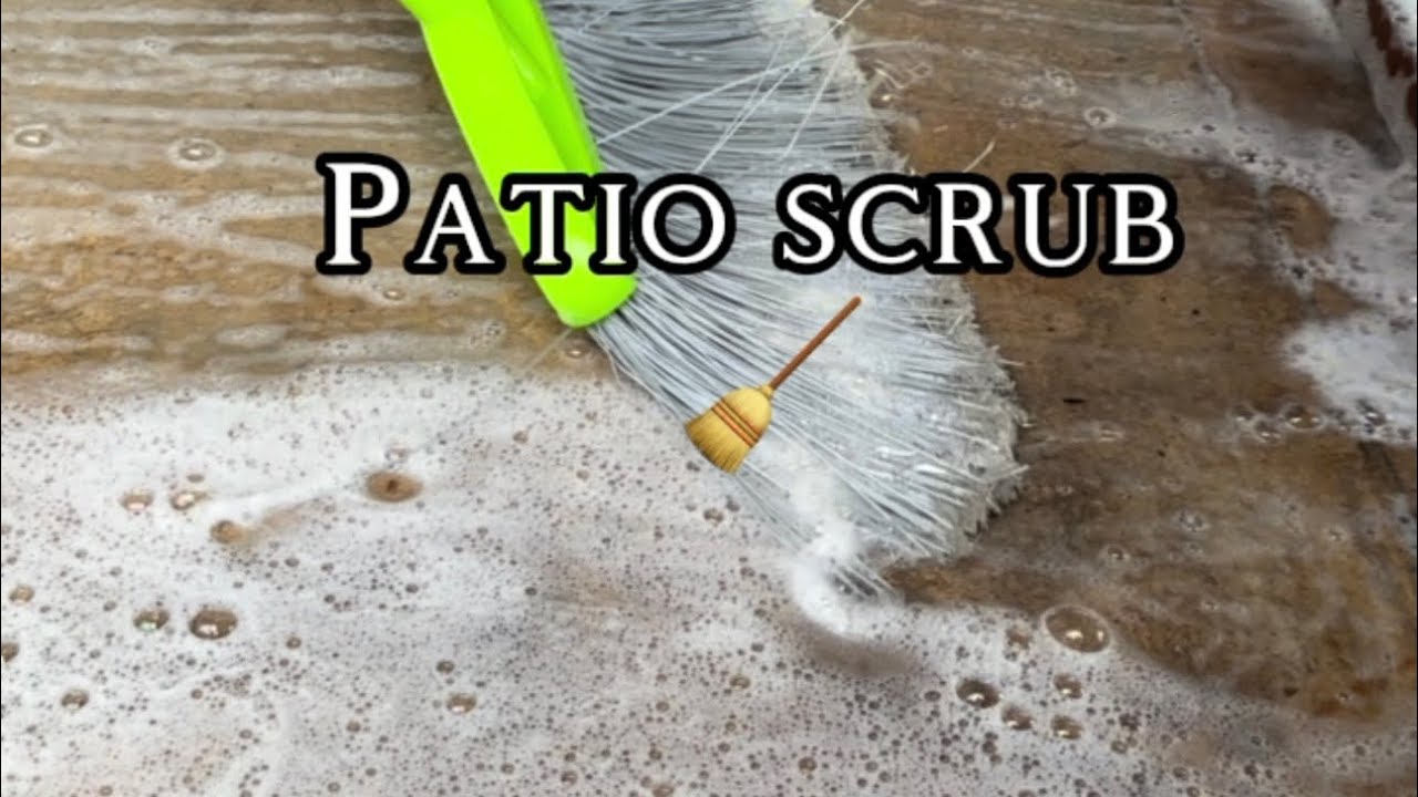 Patio scrub🫧🧹 - YouTube