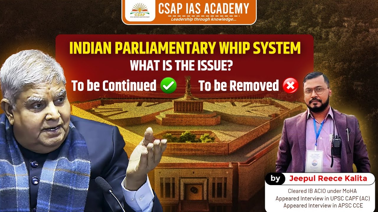 Indian Parliamentary Whip System Explained | A Must-Know for Civil ...