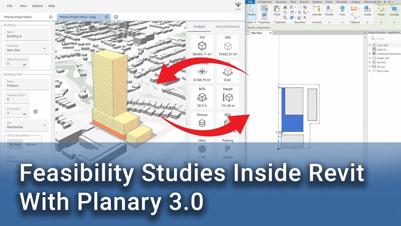 Feasibility study in Revit - Planary for Revit 3.0 Tutorial - YouTube