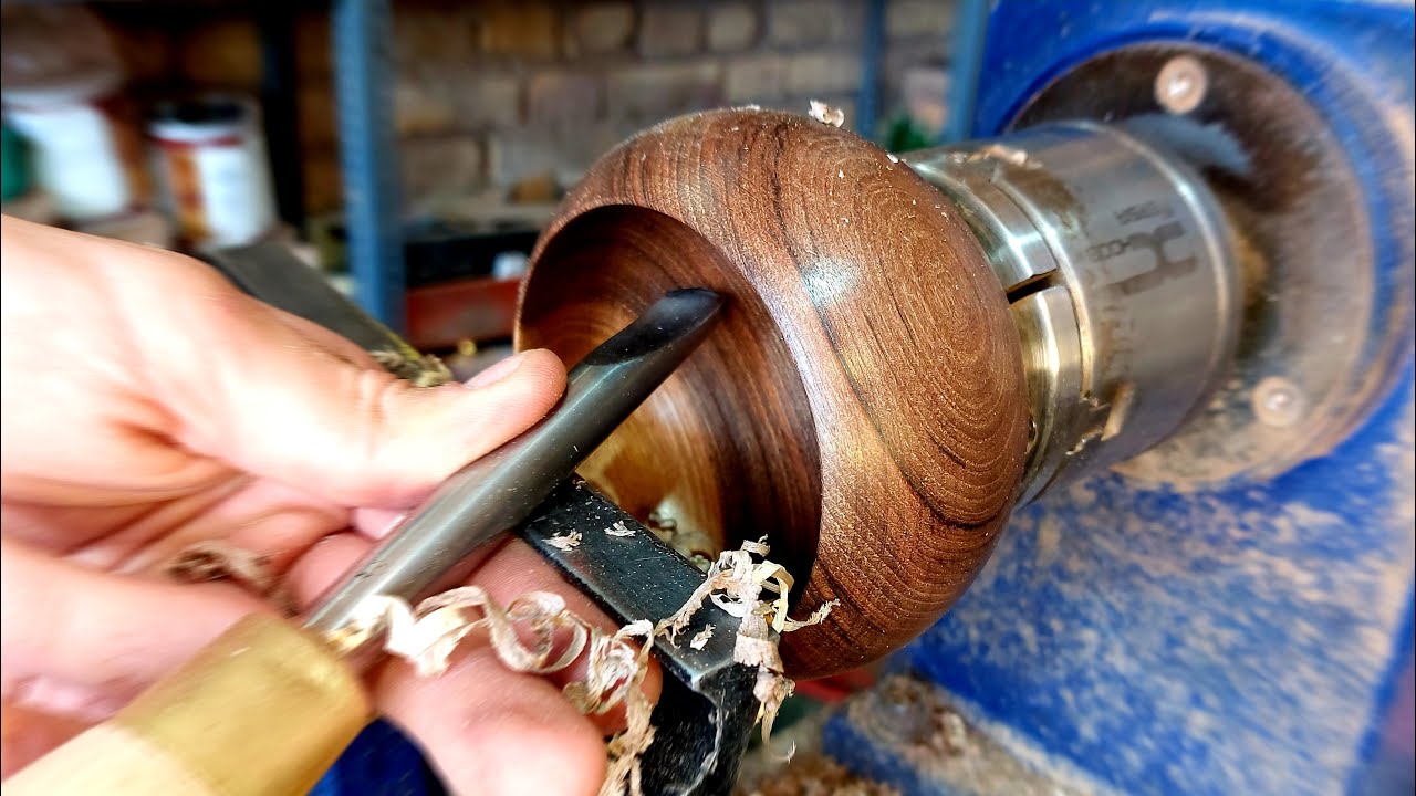 Woodturning _ Making the simplest wooden container - YouTube