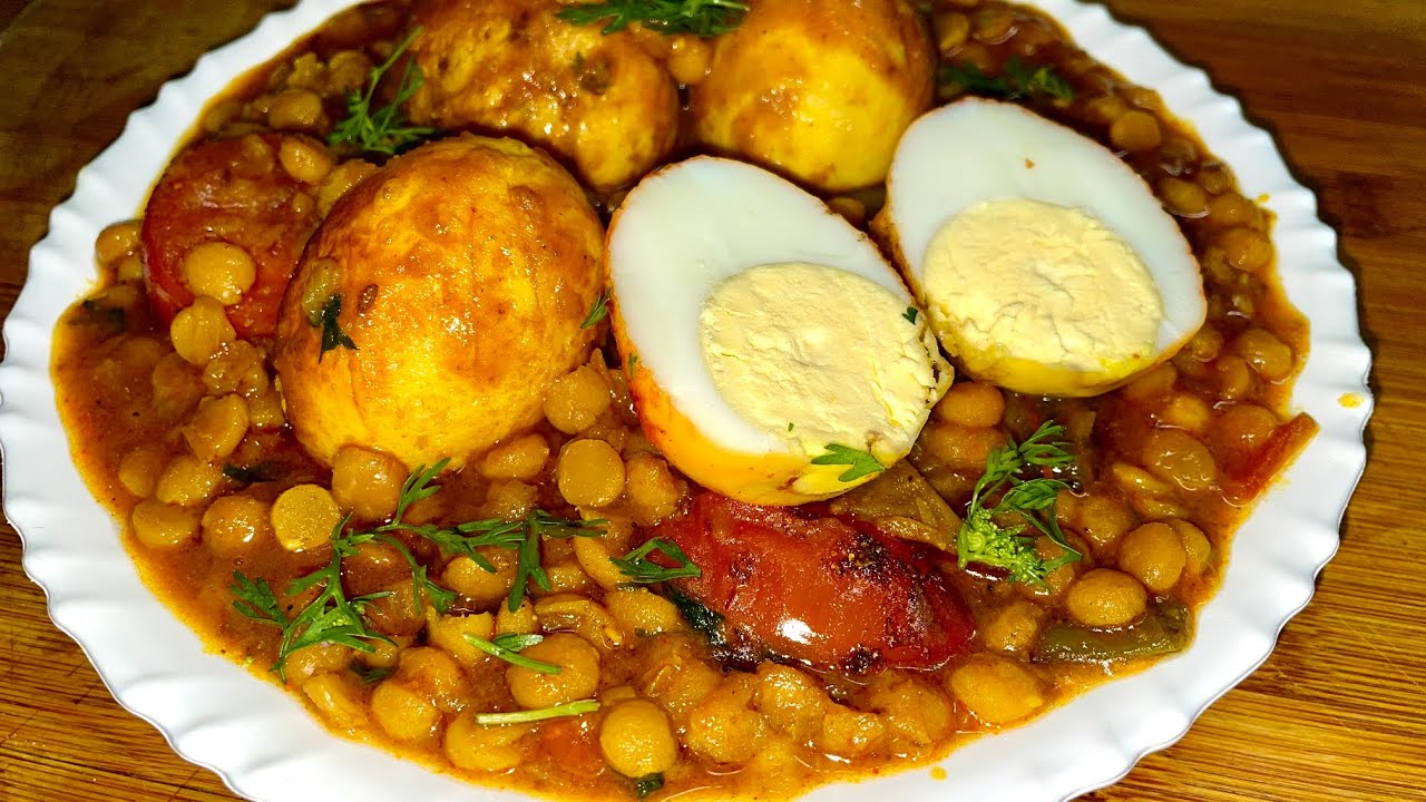 EGG CHANA DAL RECIPE - YouTube