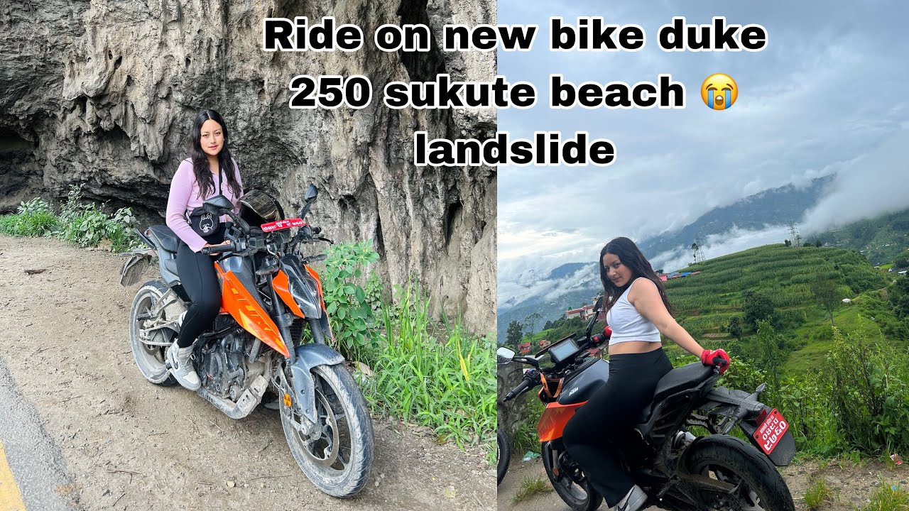 Ride to sukute beach 🏖️ landslide jhandai marena!😭 traffic sanga fight ...