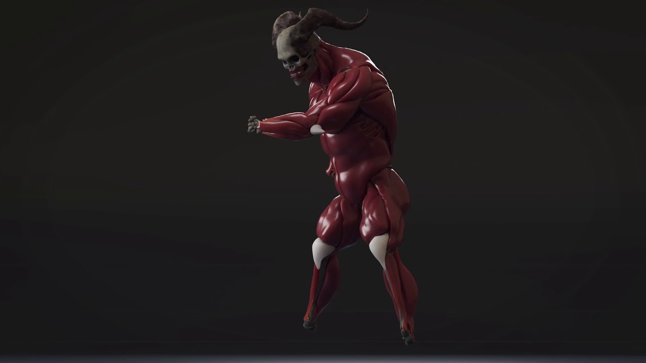 muscle simulation - YouTube