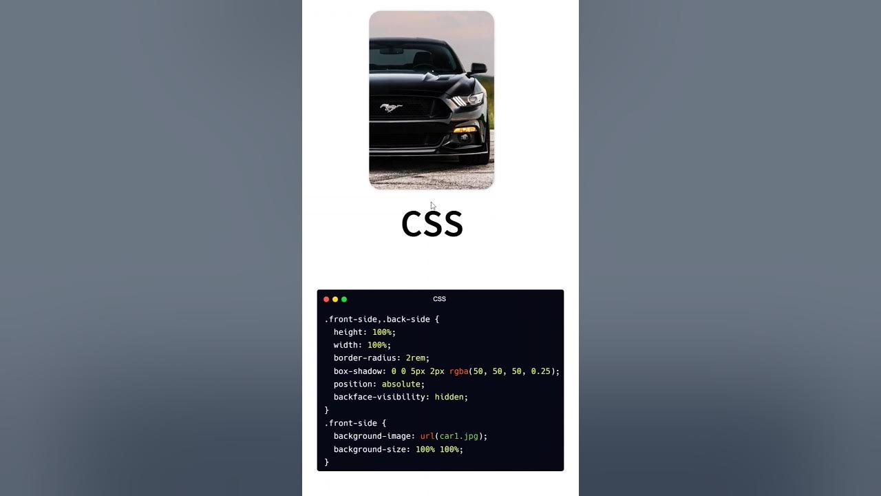 Animated Flip Card Effect Using Html And Css🧑‍💻 Coding Programming 2024 Cssanimation
