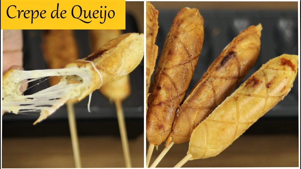 CREPE SUÍÇO DE QUEIJO BEM SIMPLES E FÁCIL DE FAZER! CREPE NO PALITO ...