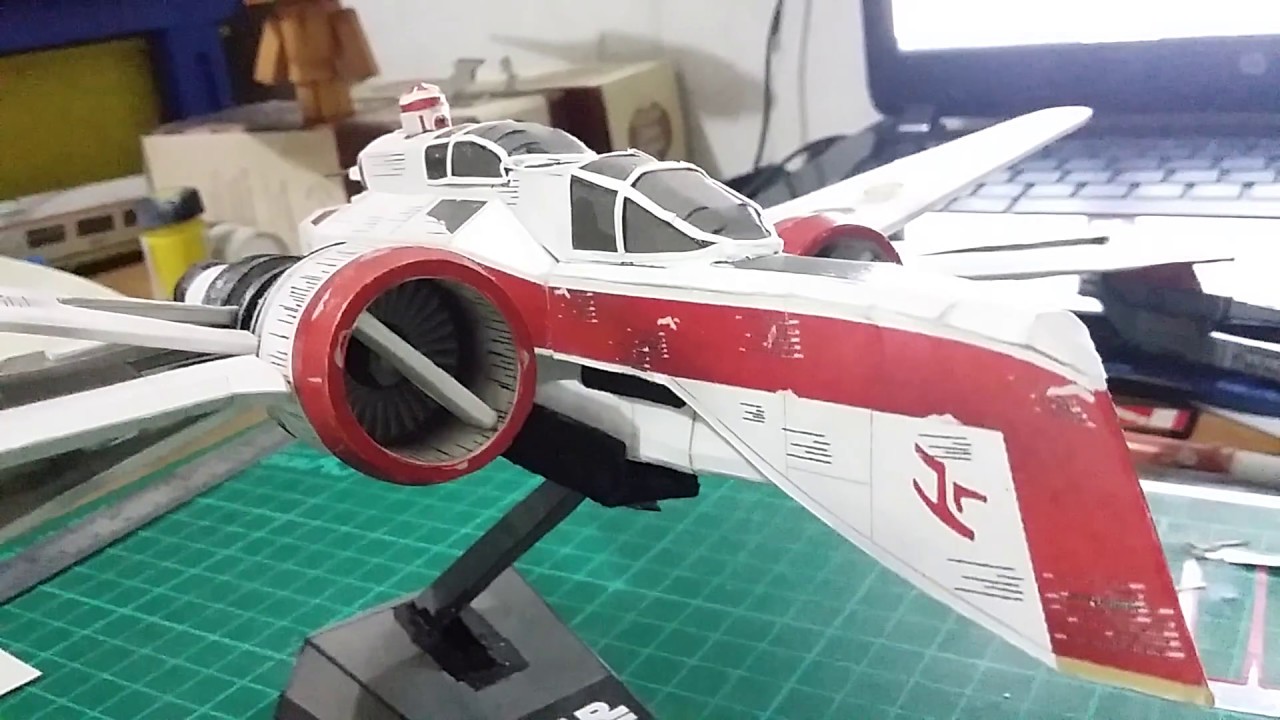 [Papercraft] Star Wars :ARC-170 Starfighter - YouTube