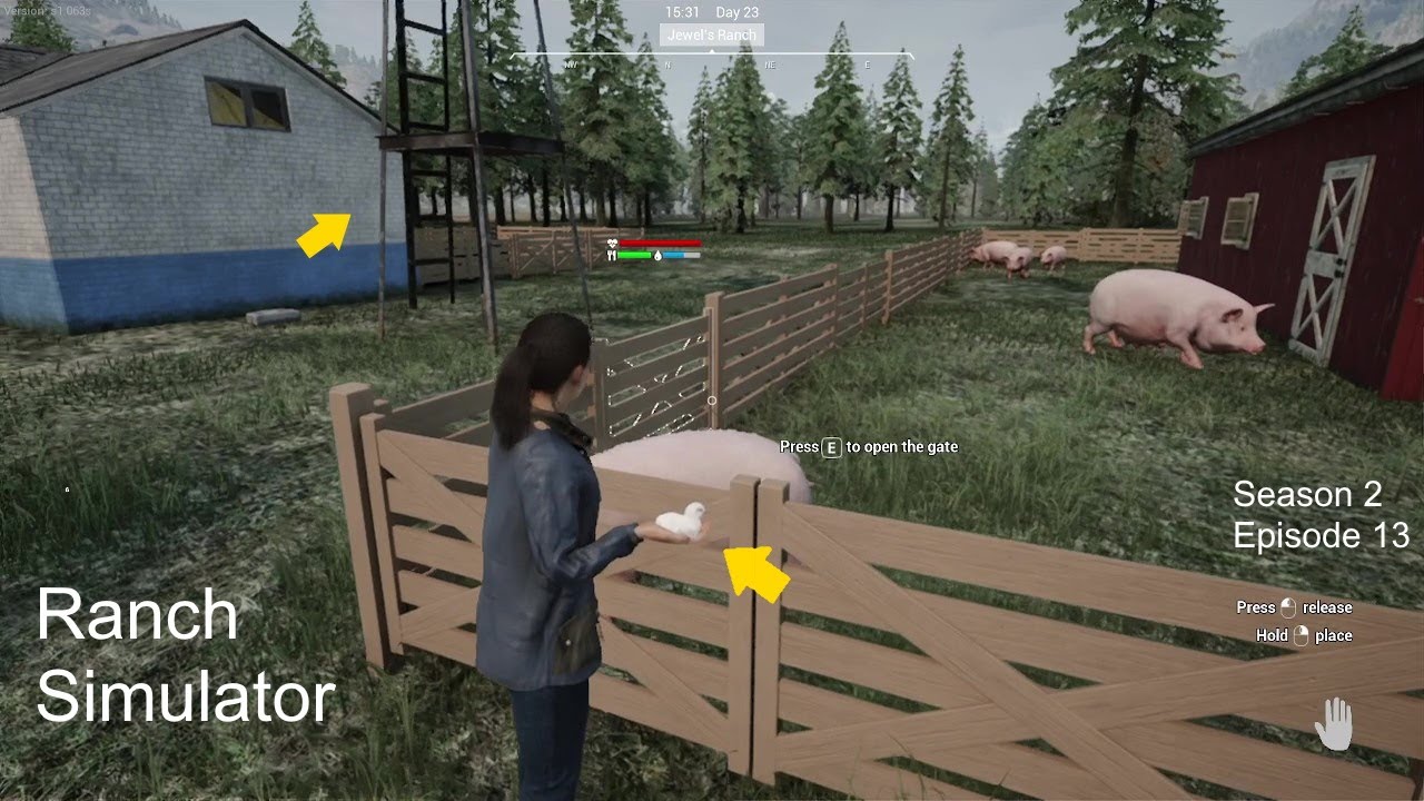 Ranch Simulator | Baby Chicks Are Here And Windmill Build | Season 2 ...