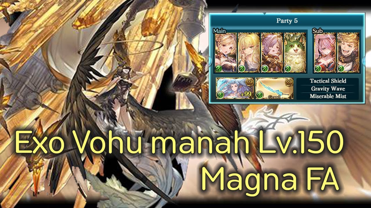 [ Granblue Fantasy ] Exo Vohu Manah Lv.150 Magna Full Auto Relic Buster ...