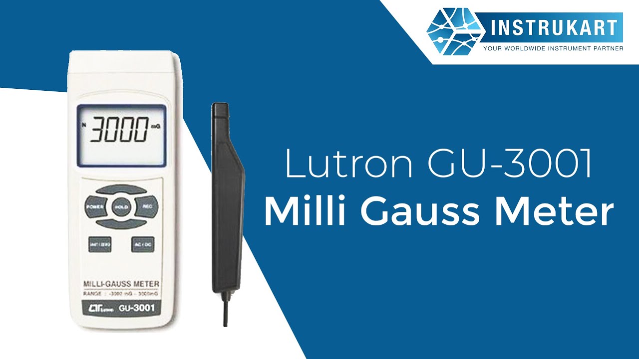 Lutron GU-3001 Milli Gauss Meter - YouTube