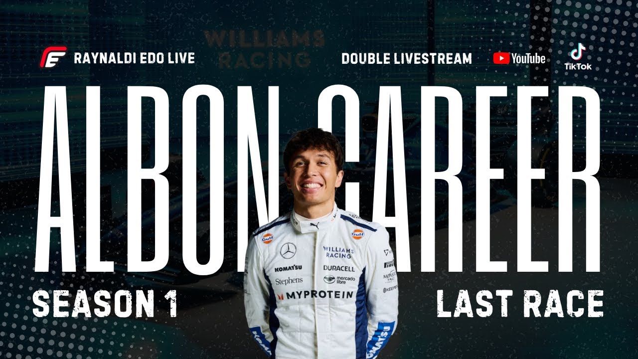 ALBON CAREER LAST RACE SEASON 1 100% RACE F1 24 - YouTube
