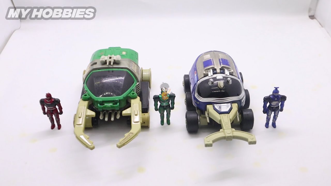 Beetleborgs Vehicle - Beetluder - Green Hunter - Bandai - YouTube