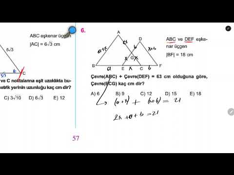 Eşkenar Üçgen Test 1 Karekök Yayınları