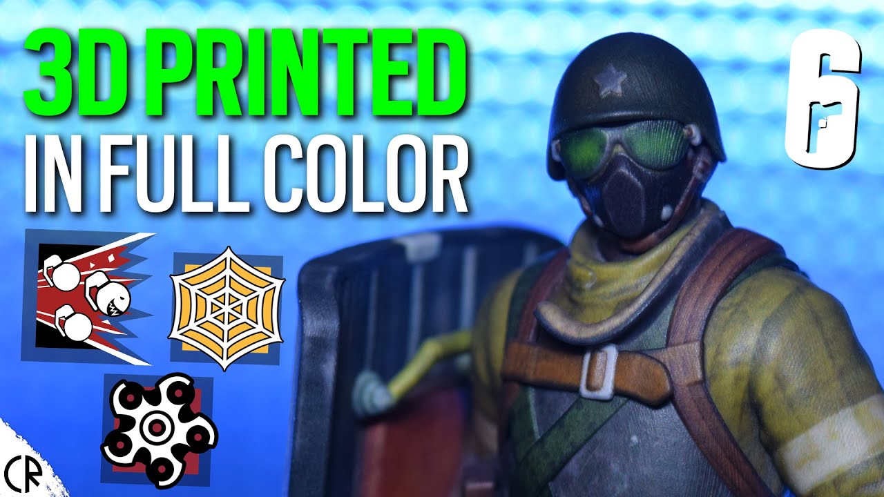 3D Printed in Full Color - Unboxing - Rainbow Six Siege Figures, Fuze ...
