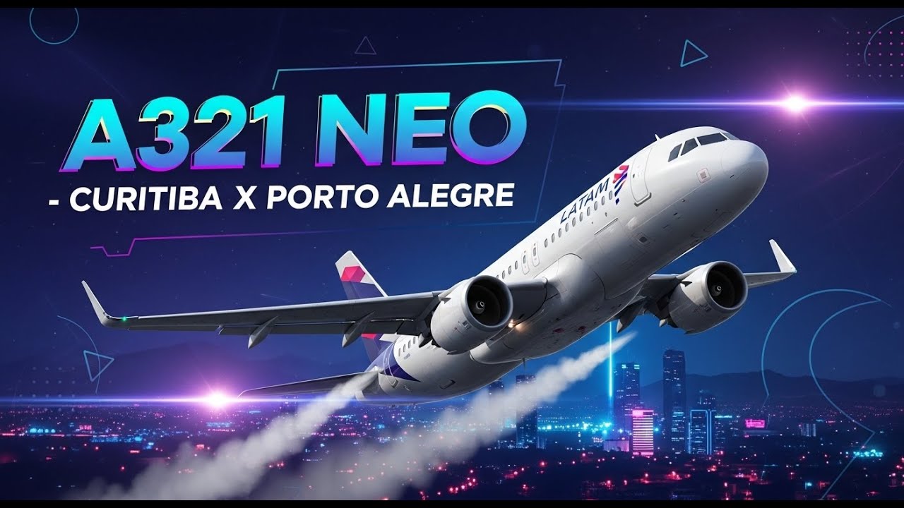 [2K UHD] XP12 AIRBUS 321 NEO - CURITIBA ️ PORTO ALEGRE - YouTube