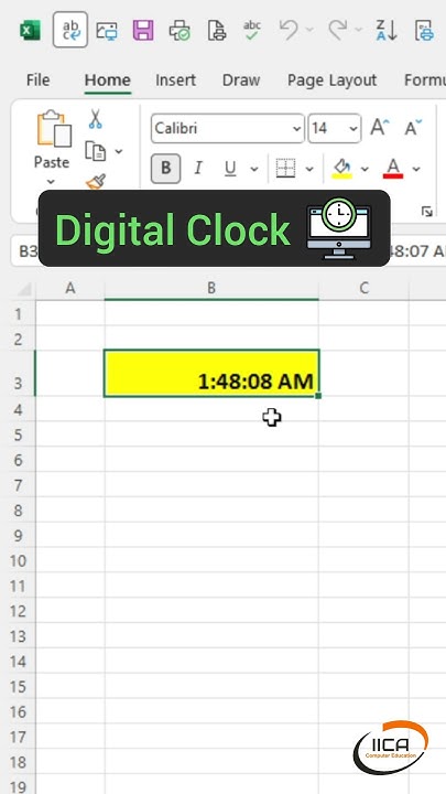 How to create a digital clock in excel #shorts #viral #youtubeshorts ...