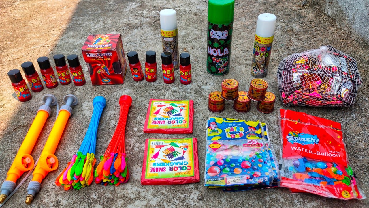 Holi Items Testing | Holi Video | Holi Stash Testing 2021 | Pichkari ...