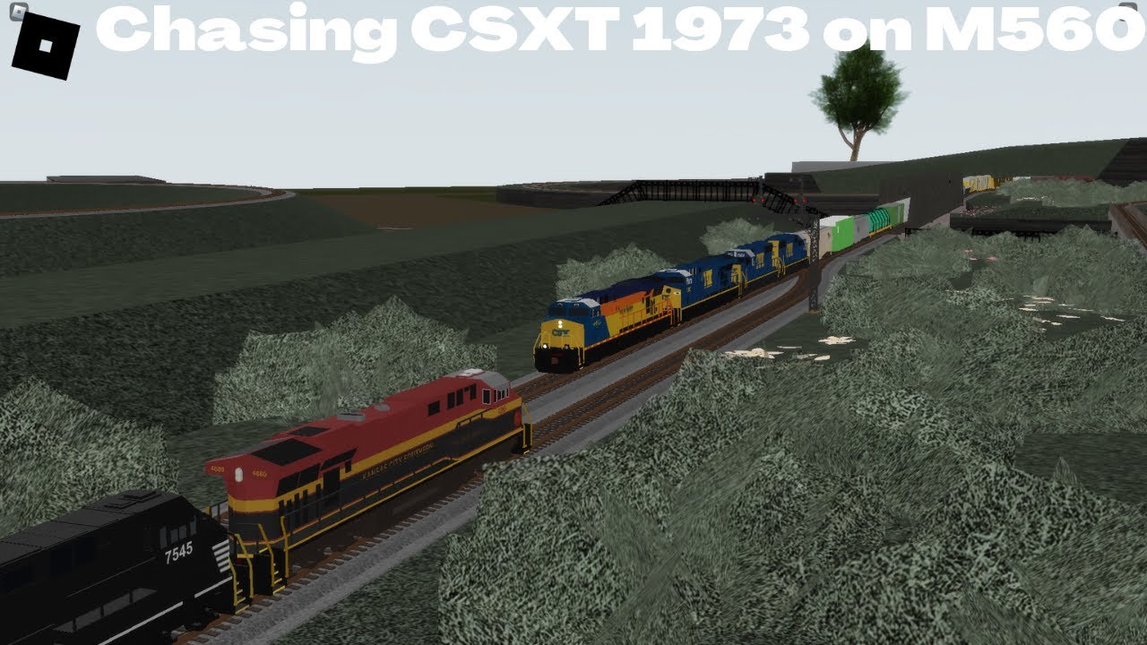 Chasing CSXT 1973 on CSX M560 - YouTube