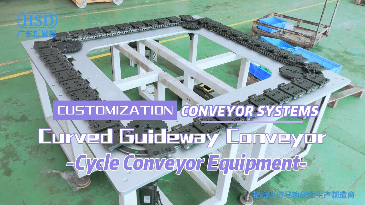 Ring guides track systems. Curved guideway conveyor, customized ...