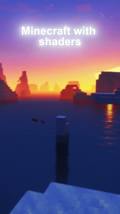 Minecraft without shader vs with shader - YouTube