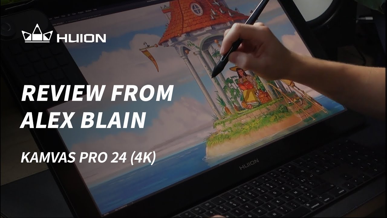 Huion Kamvas Pro 24 (4K) review from Alex Blain - YouTube
