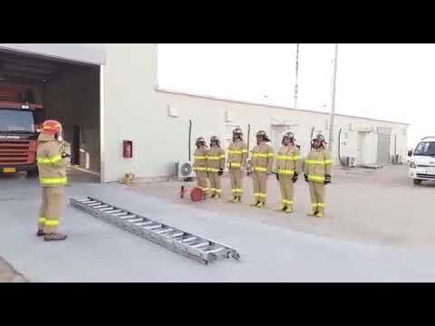 Firefighter Ladder drill practice video - YouTube